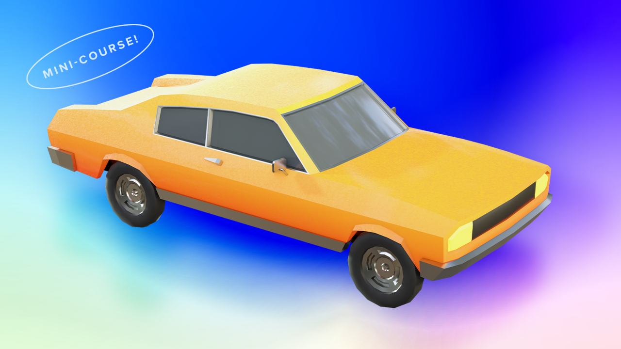 REV: Model a Low Poly Muscle Car - CG Cookie