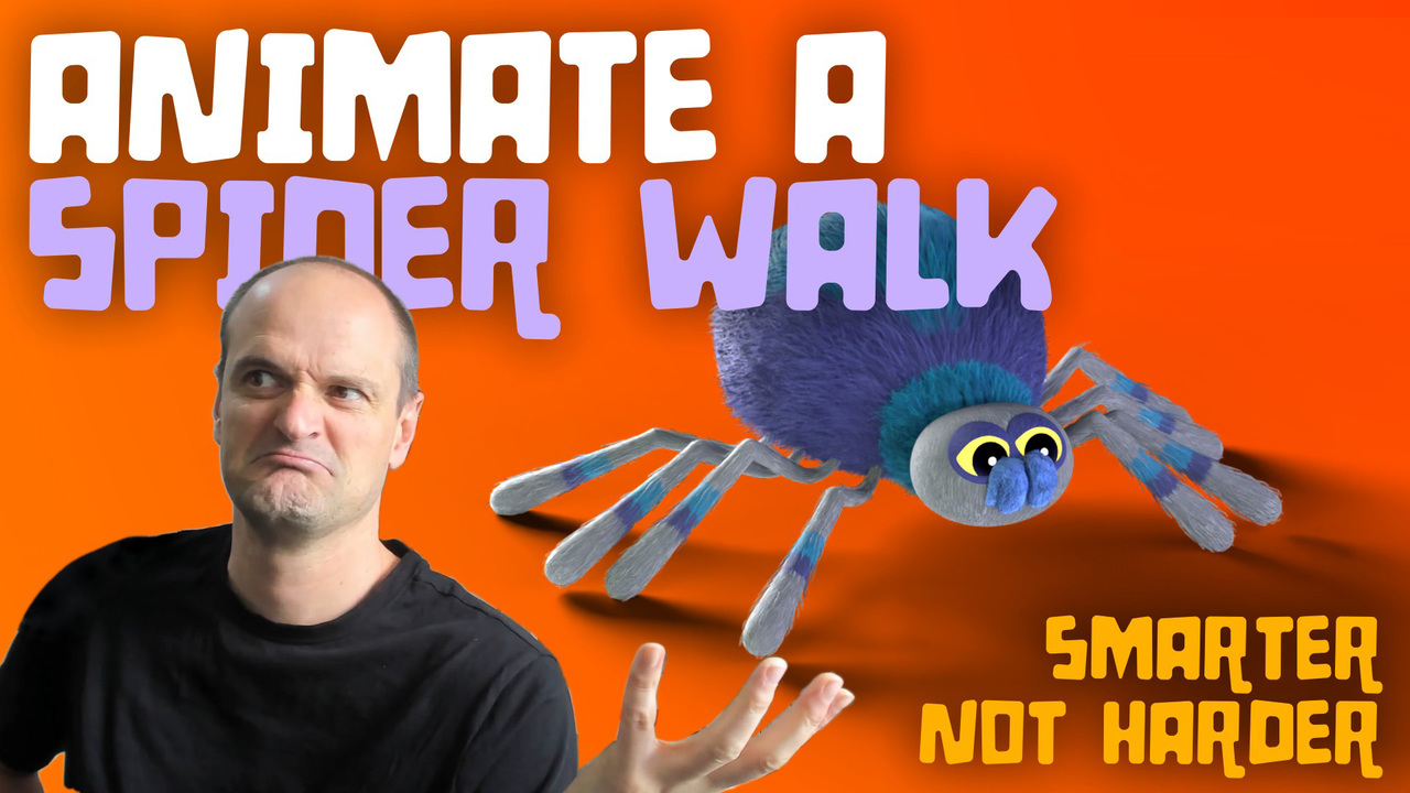 SPIDER | Time-Saving Blender Animation Tricks: Animate a Spider Walk ...