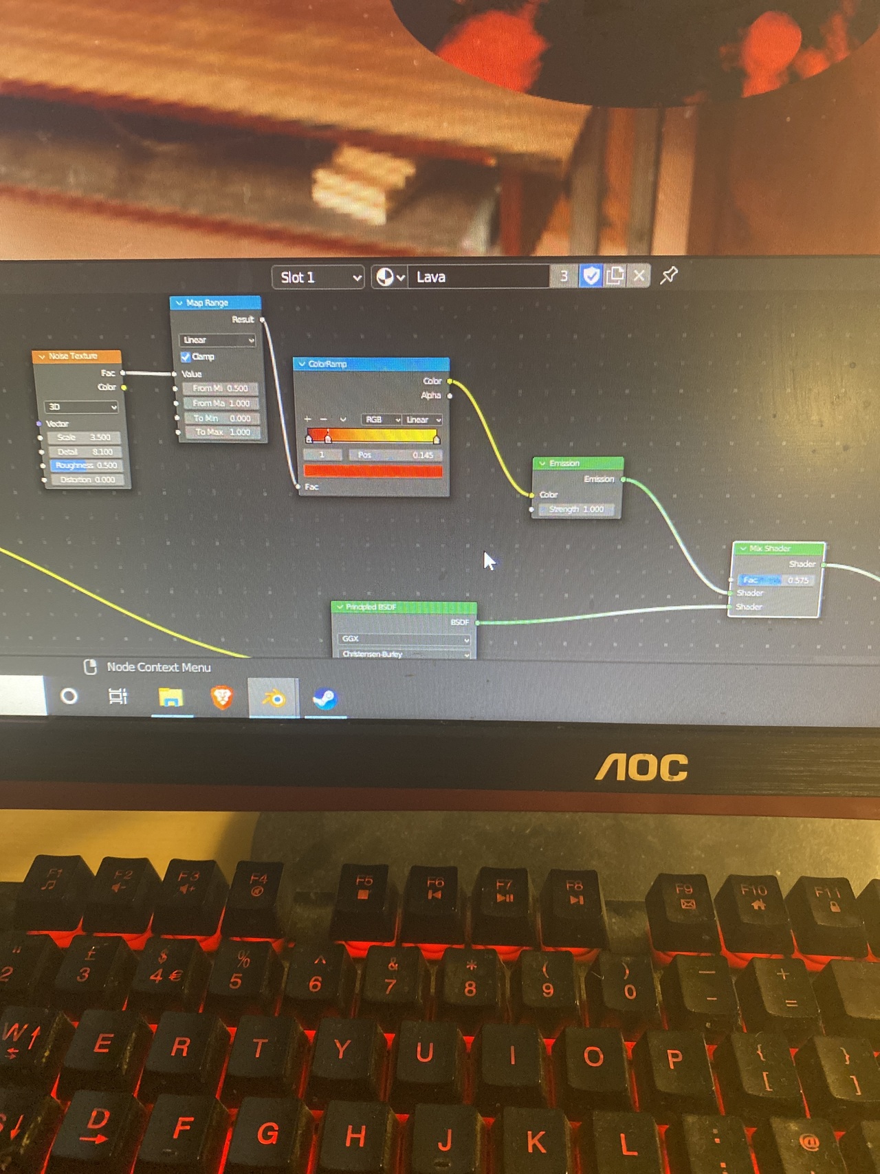 Help with Lava and Mixing Shaders - CG Cookie
