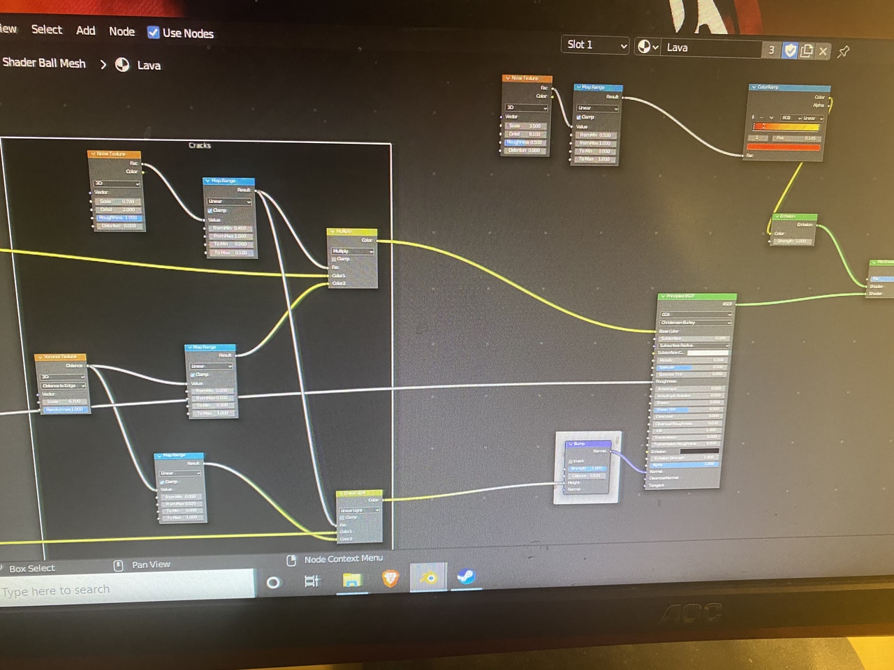 Help with Lava and Mixing Shaders - CG Cookie