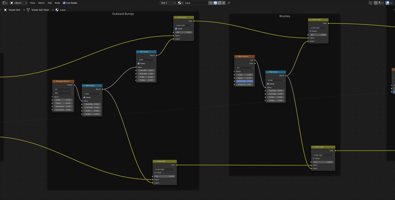 Help with Lava and Mixing Shaders - CG Cookie