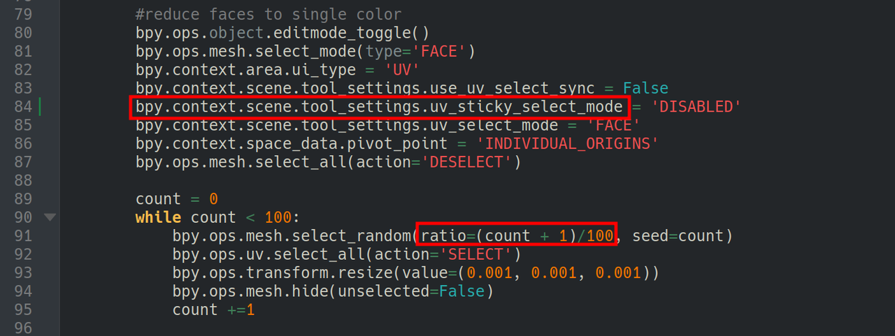 Python Error On Voxel Script Sticky Select Mode Cg Cookie