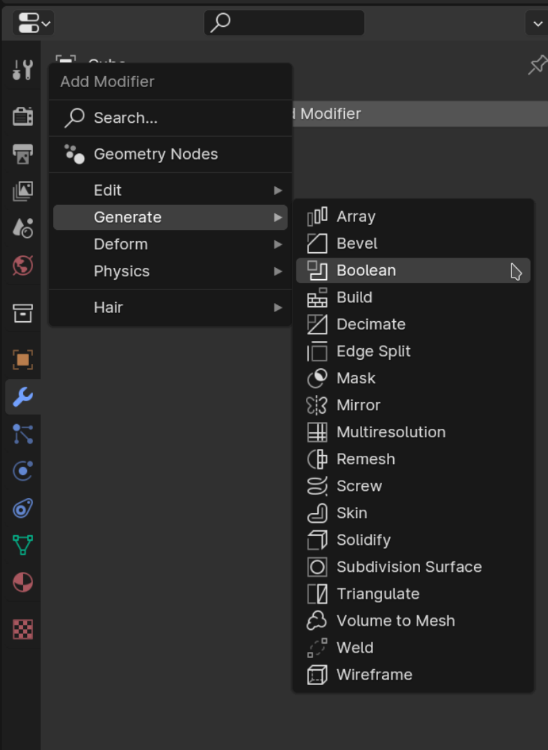 Can T Find Boolean Modifier Blender 4 0 Cg Cookie