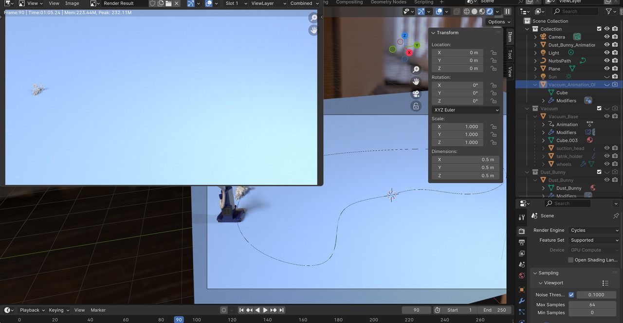 Render of Geometry Nodes Animation - CG Cookie
