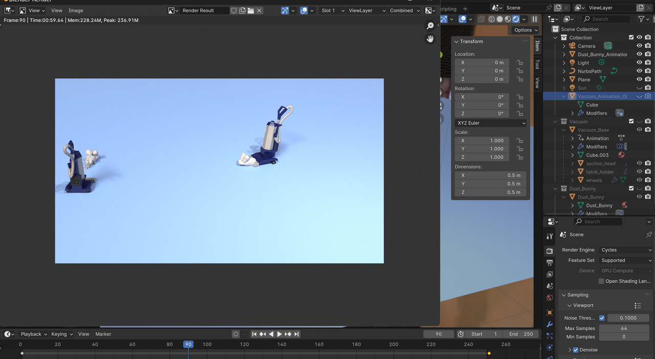 Render of Geometry Nodes Animation - CG Cookie