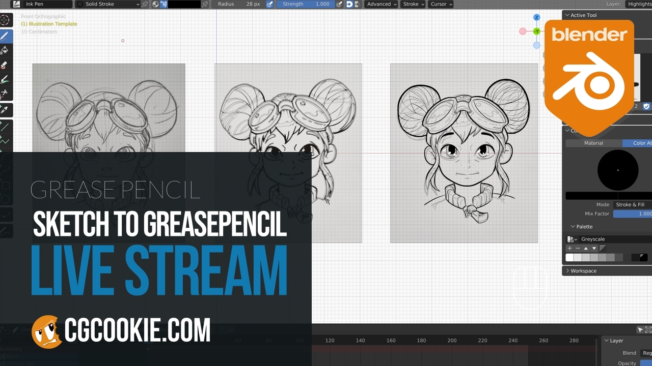 Tracing an image to Grease Pencil... Kind of - CG Cookie
