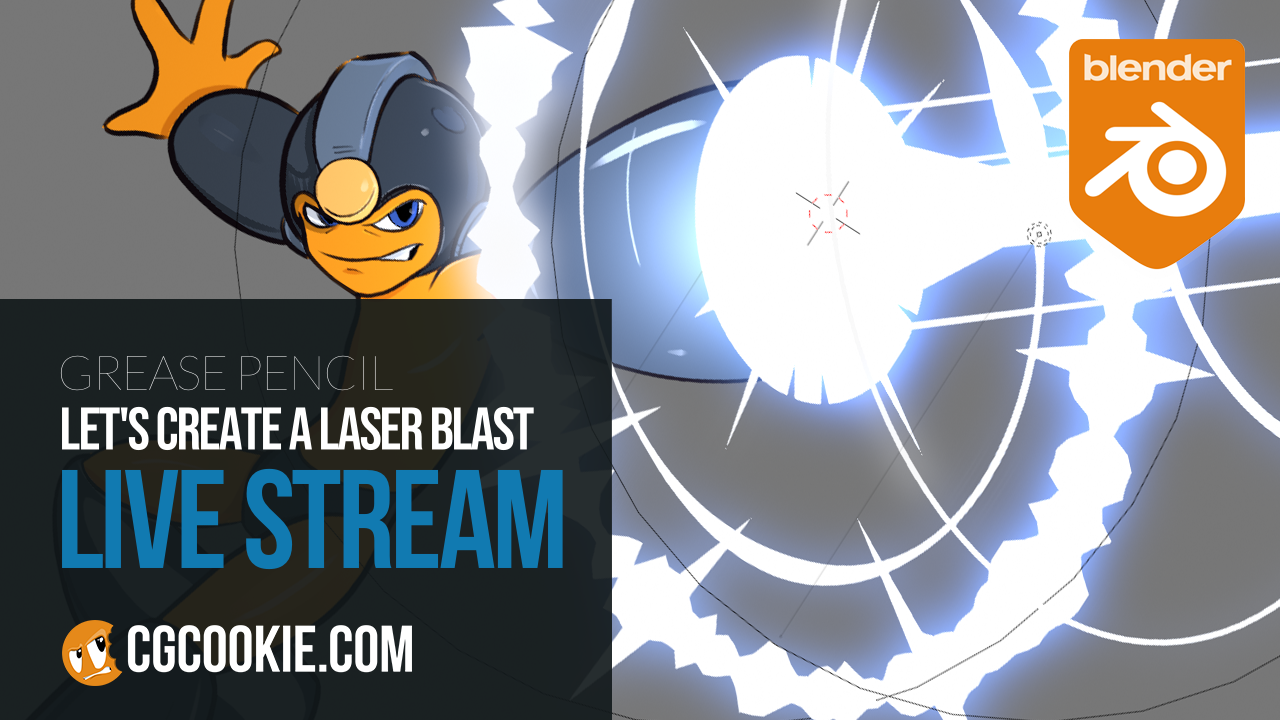 Blender Grease Pencil Let's create a Laser Blast - CG Cookie