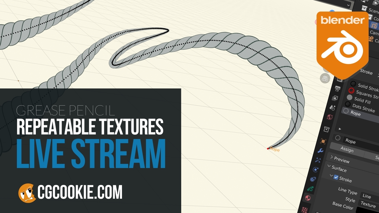 How to create repeatable line textures with the Grease Pencil - CG Cookie