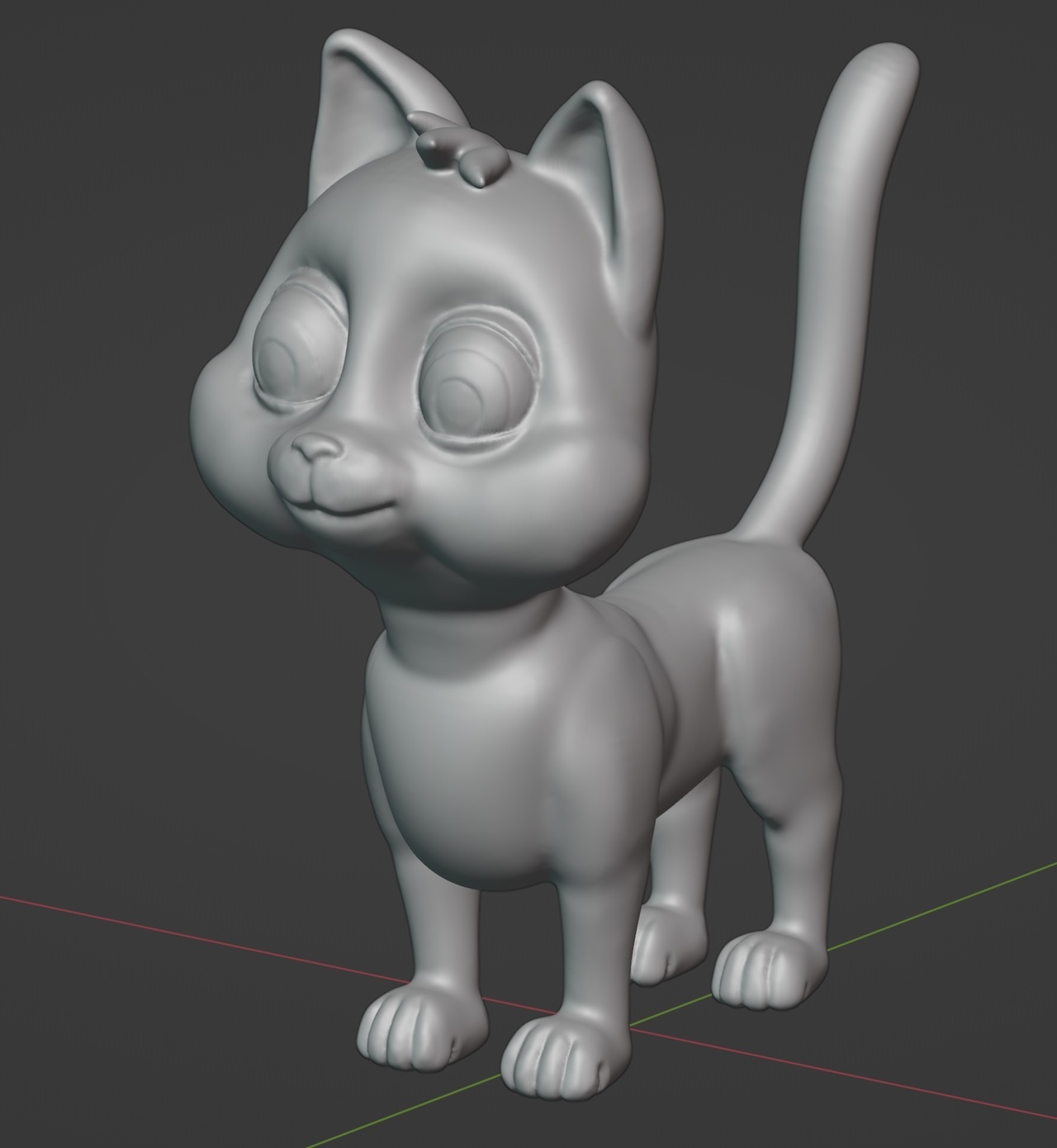 Sculpted Cat - CG Cookie
