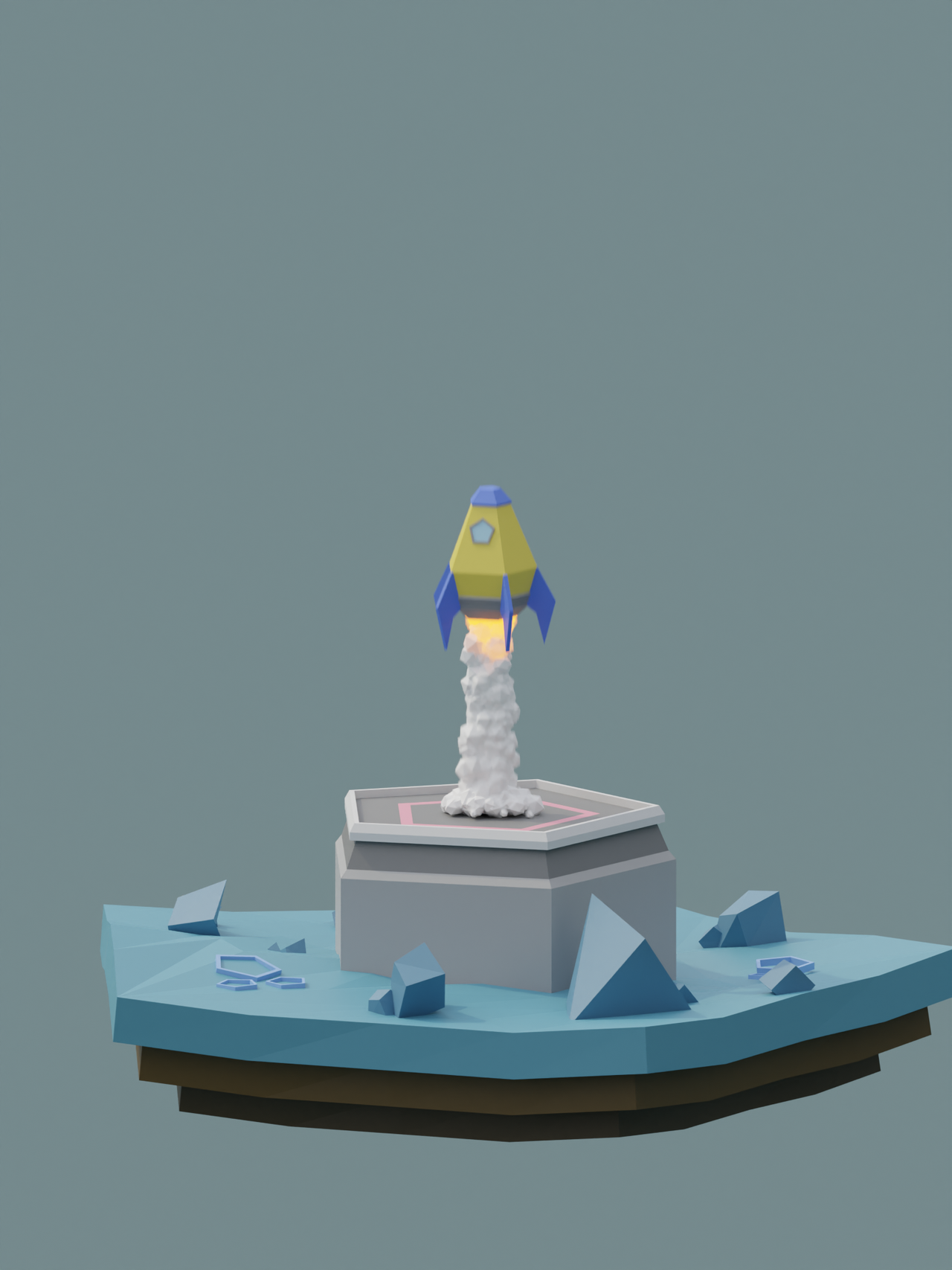 Rocket Launch - CG Cookie