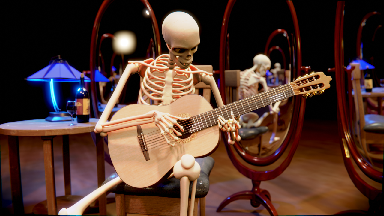 The Animated Guitarist - CG Cookie