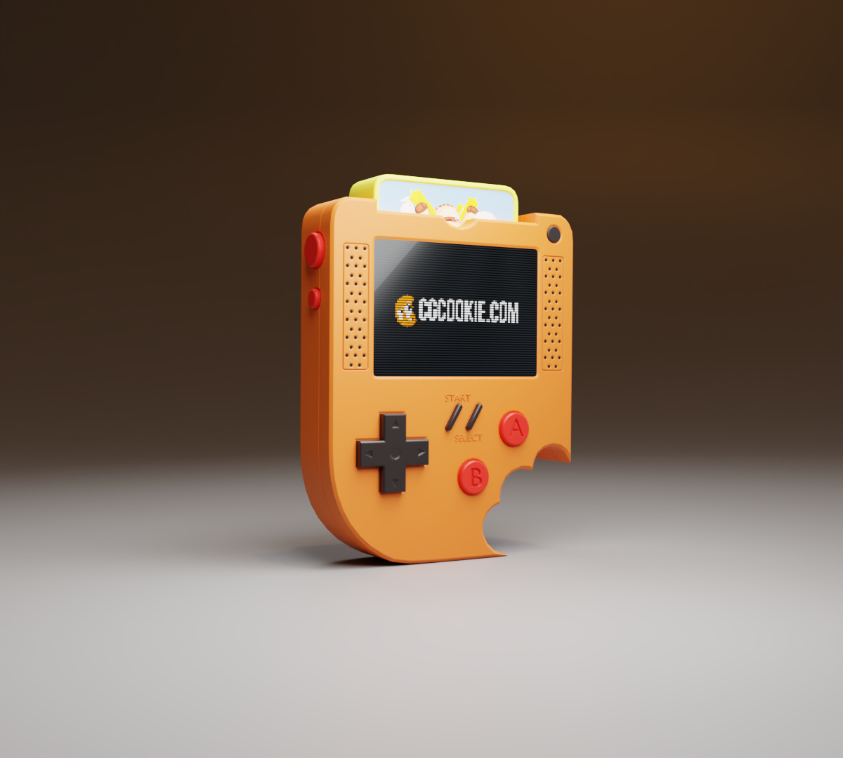 "Press Start" Game Console - CG Cookie