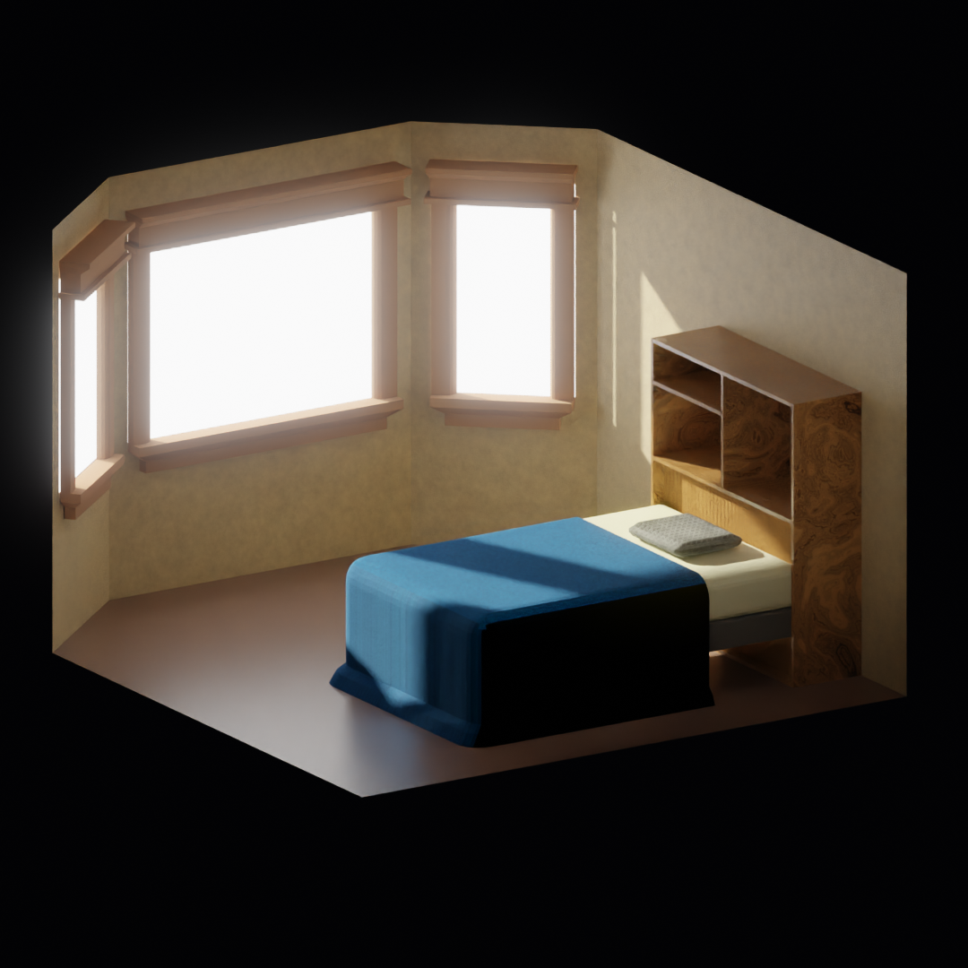 My Low Poly Room Render - CG Cookie