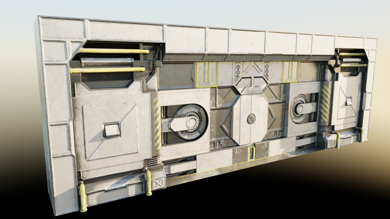 Animated SciFi Door - CG Cookie