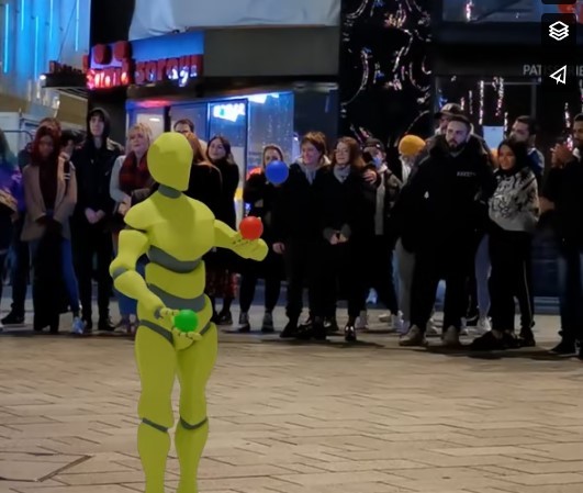 Robot juggler - CG Cookie