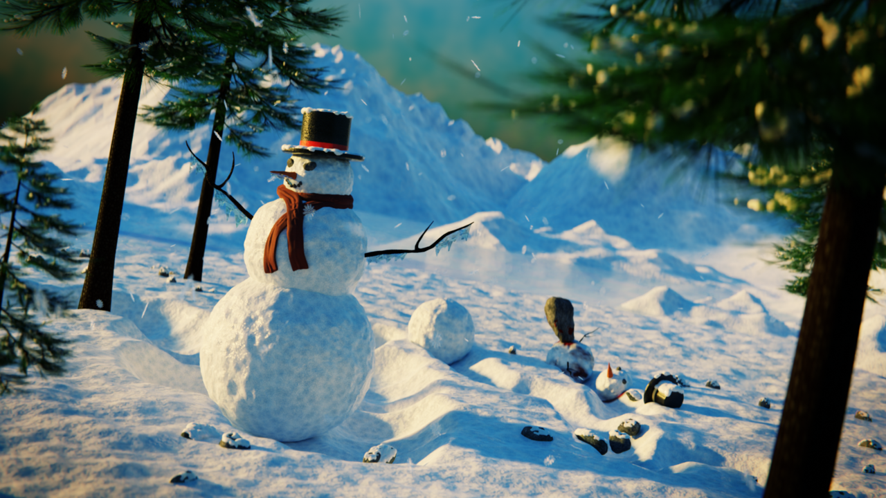 Ice and Snow challenge! - CG Cookie