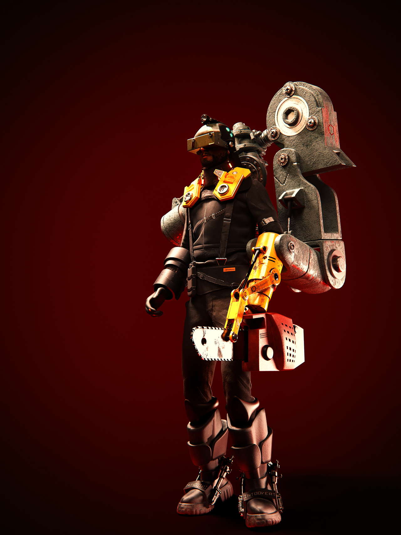Exo-Constructor: The Exoskeleton Mech for Construction - CG Cookie