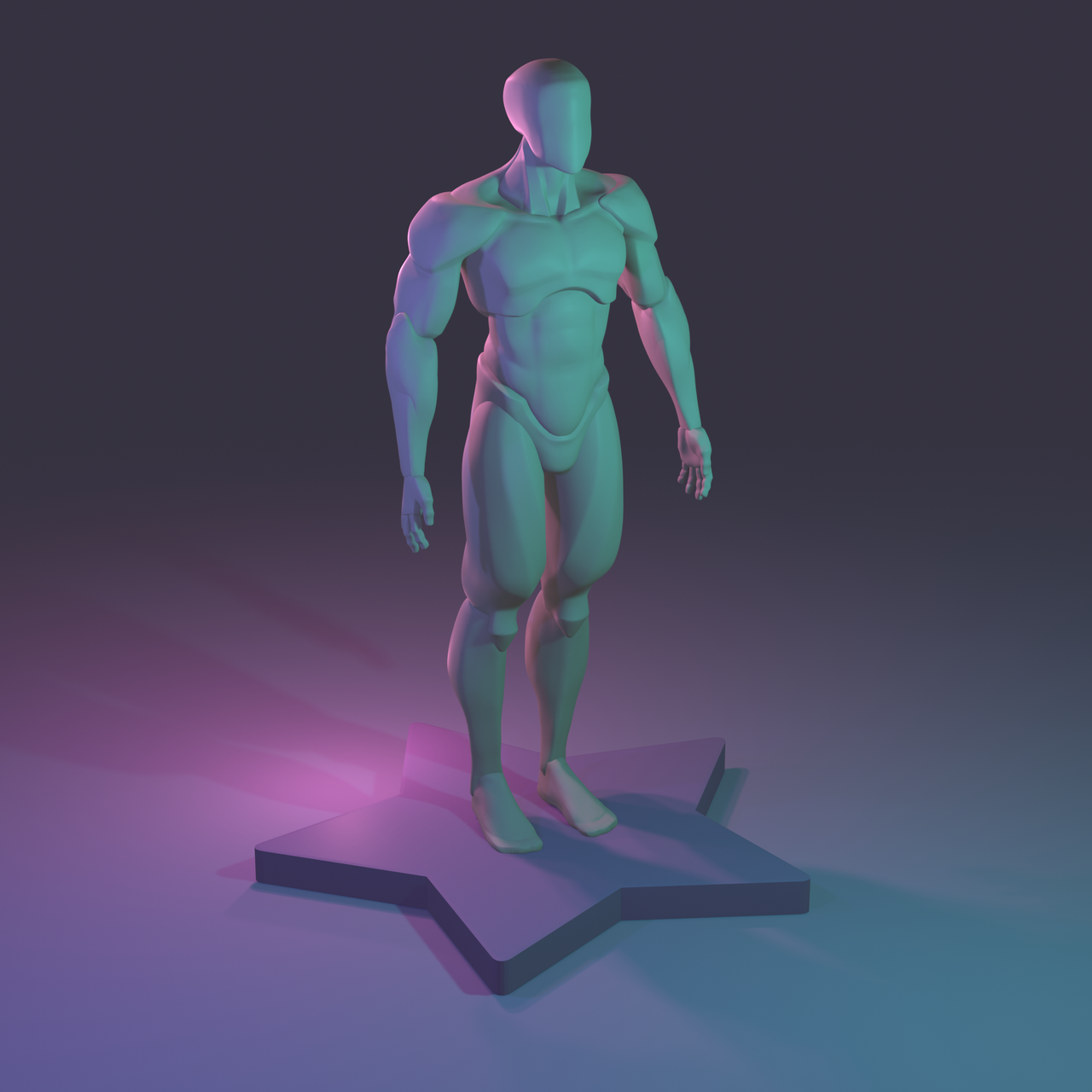 Male Anatomy Practice -Turtle - CG Cookie