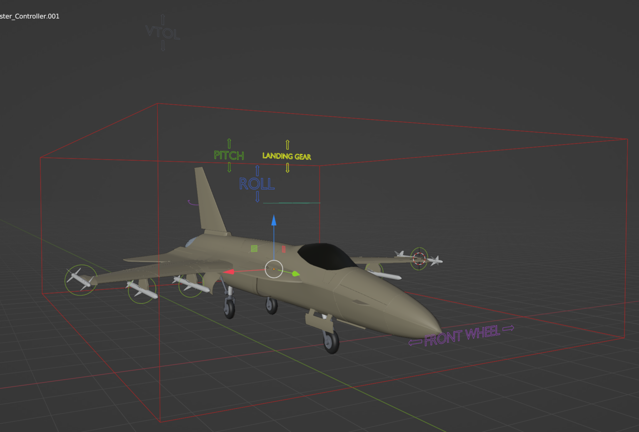 Fighter Jet rig - CG Cookie