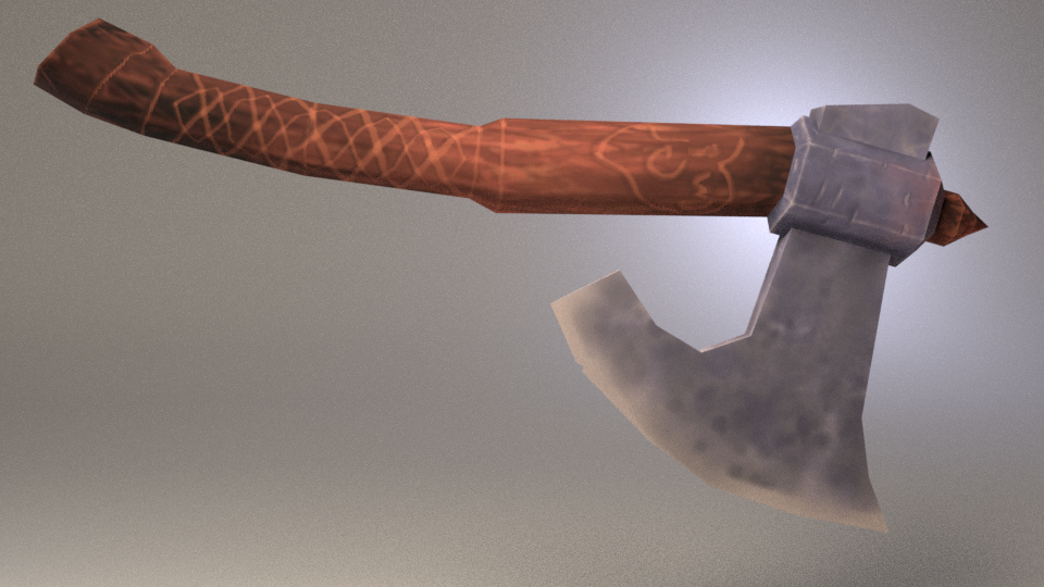 Axe Texture Paint from Fundamentals Course - CG Cookie