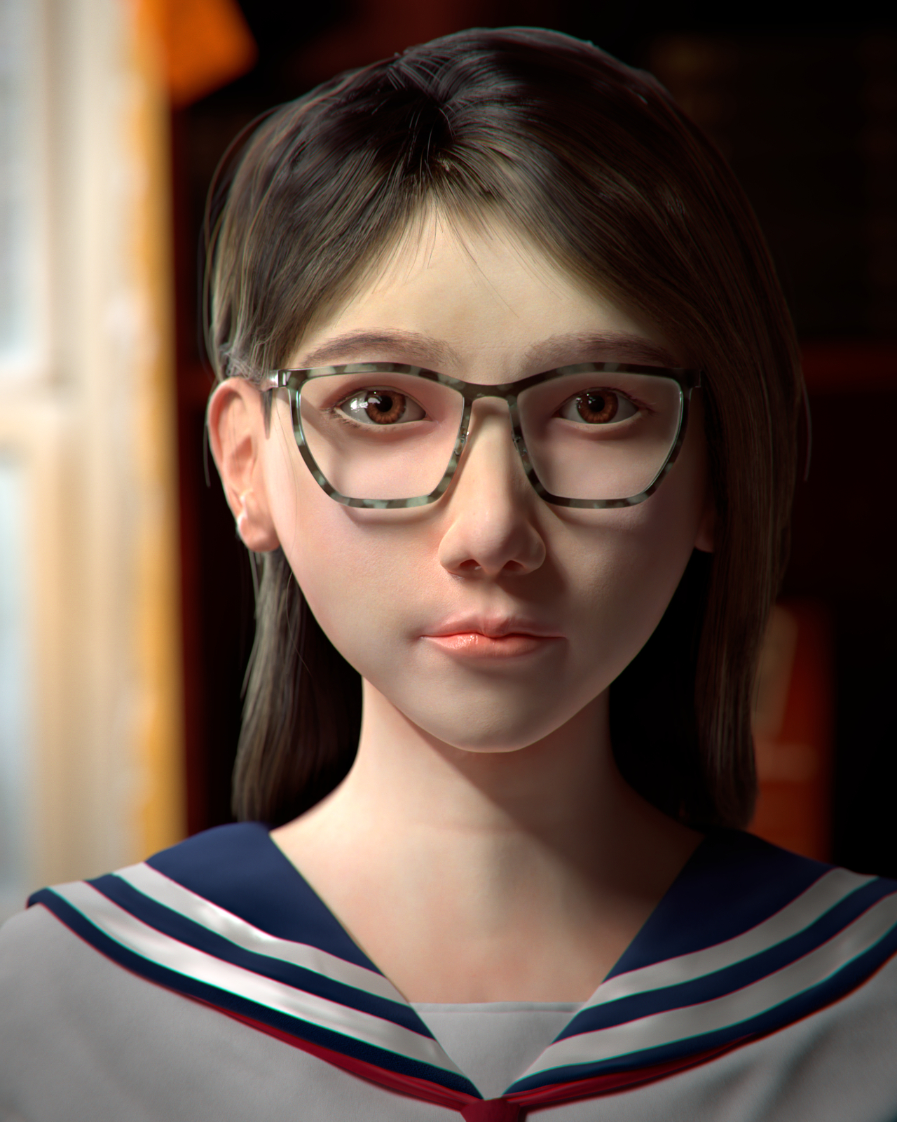 Ambers in the Study - CG Cookie