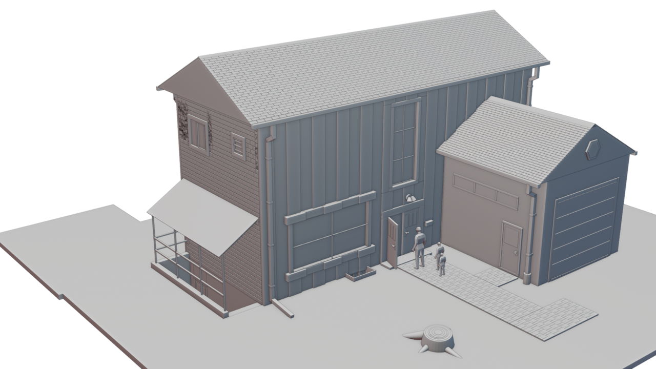 Primitive House - CG Cookie