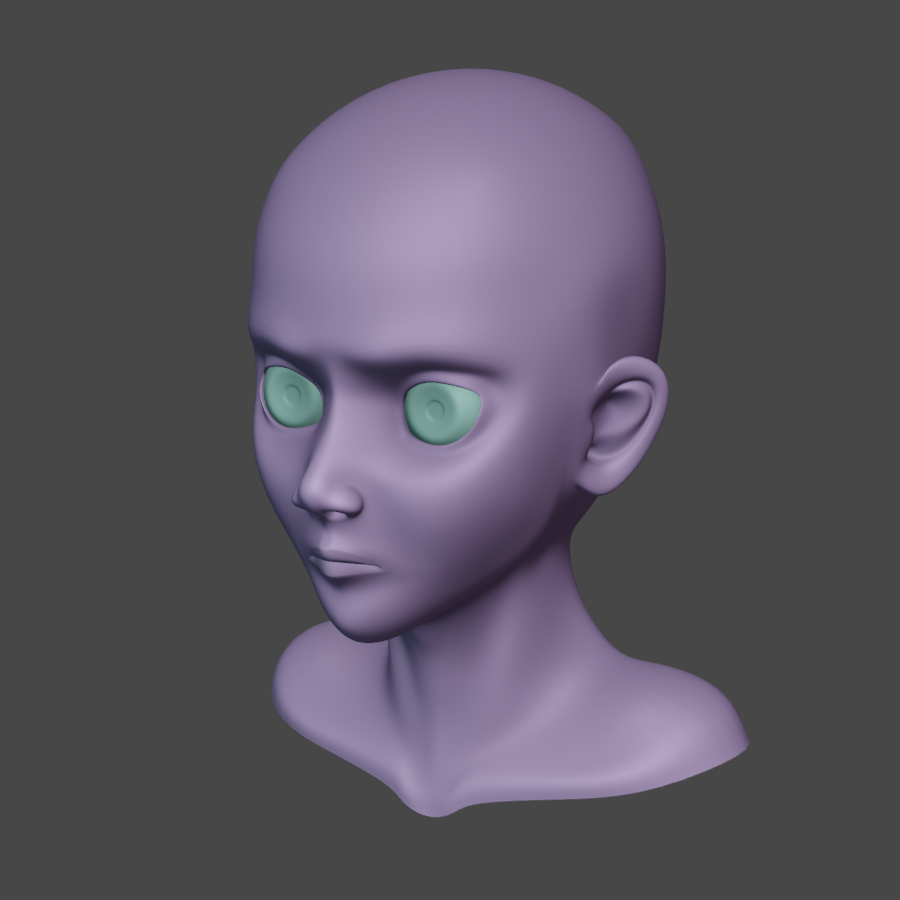 Cartoon Head - CG Cookie