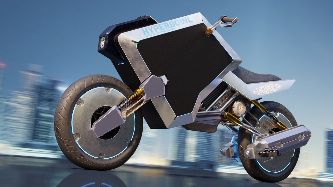 Fundamentals Of Texturing In Blender Sci Fi Motorcycle Cg Cookie