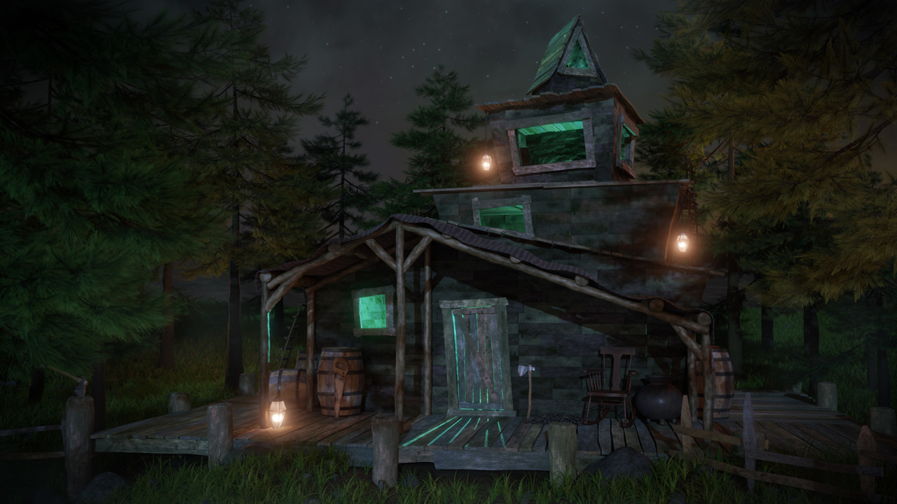 Creepy Cottage Environment - CG Cookie