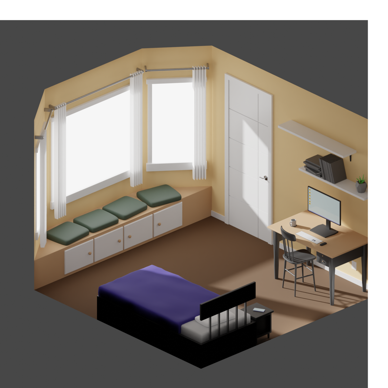 Low Poly Room - CG Cookie