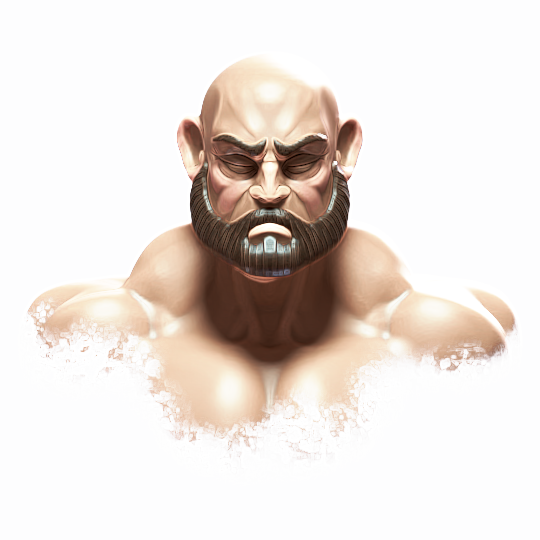 Bodybuilder Bust - CG Cookie