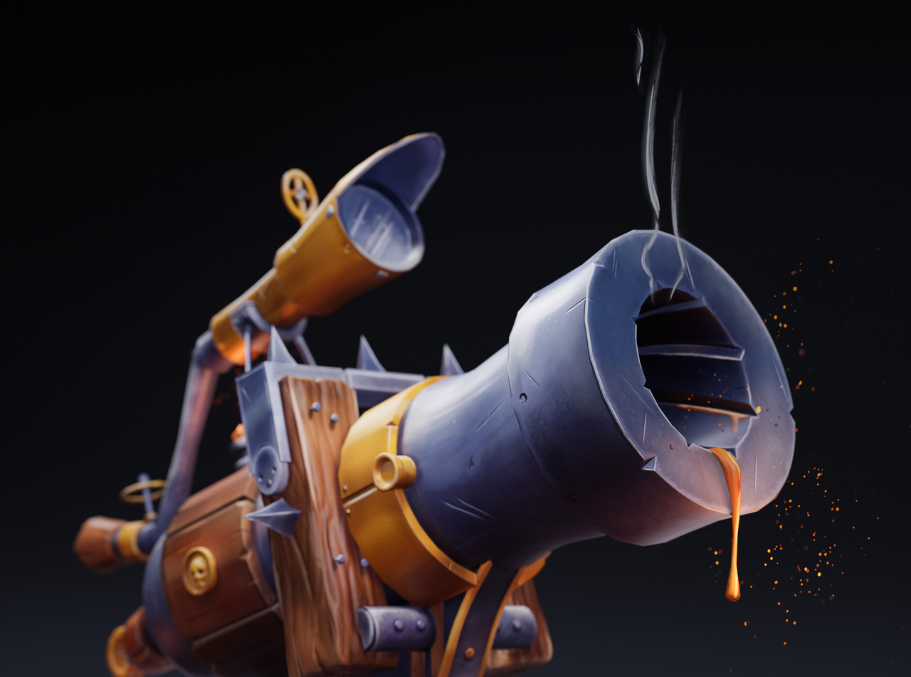 Lava Cannon - CG Cookie