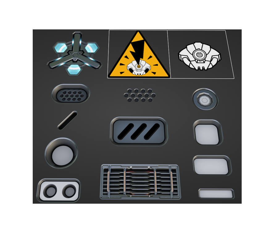 Collab 2022 Hard Surface Decals - CG Cookie