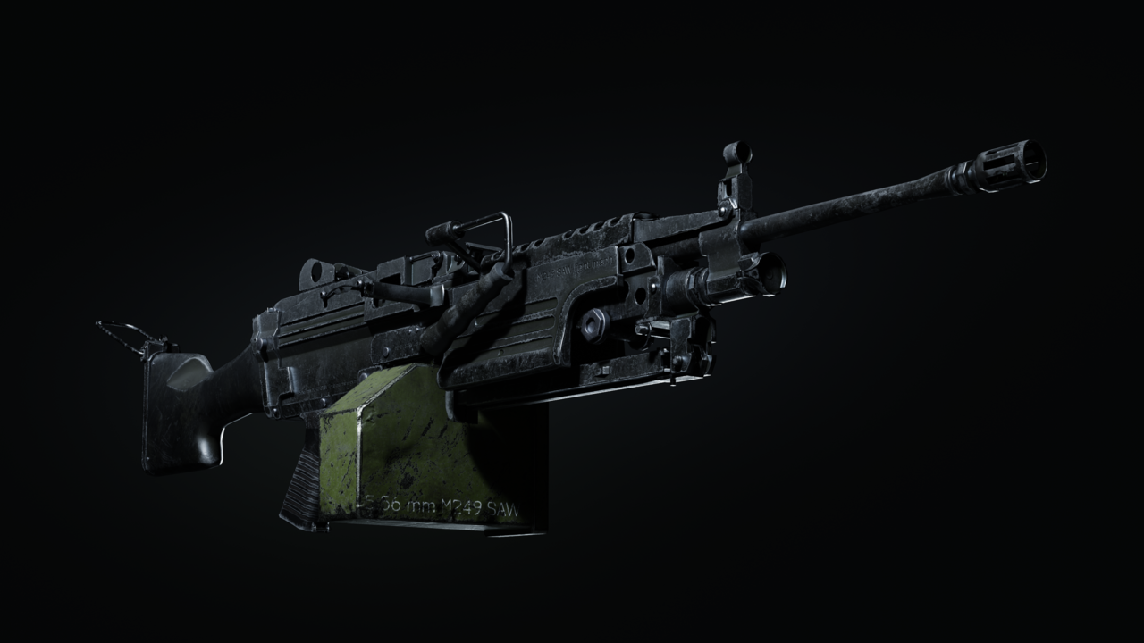 machine gun - CG Cookie