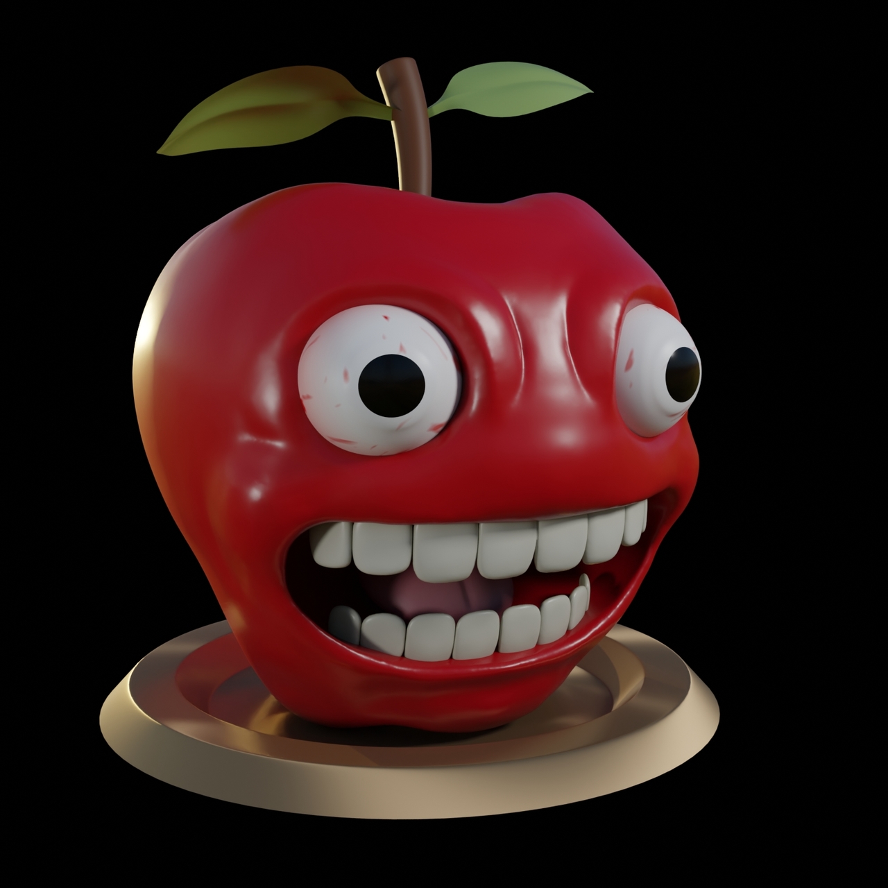 Angry Apple - CG Cookie