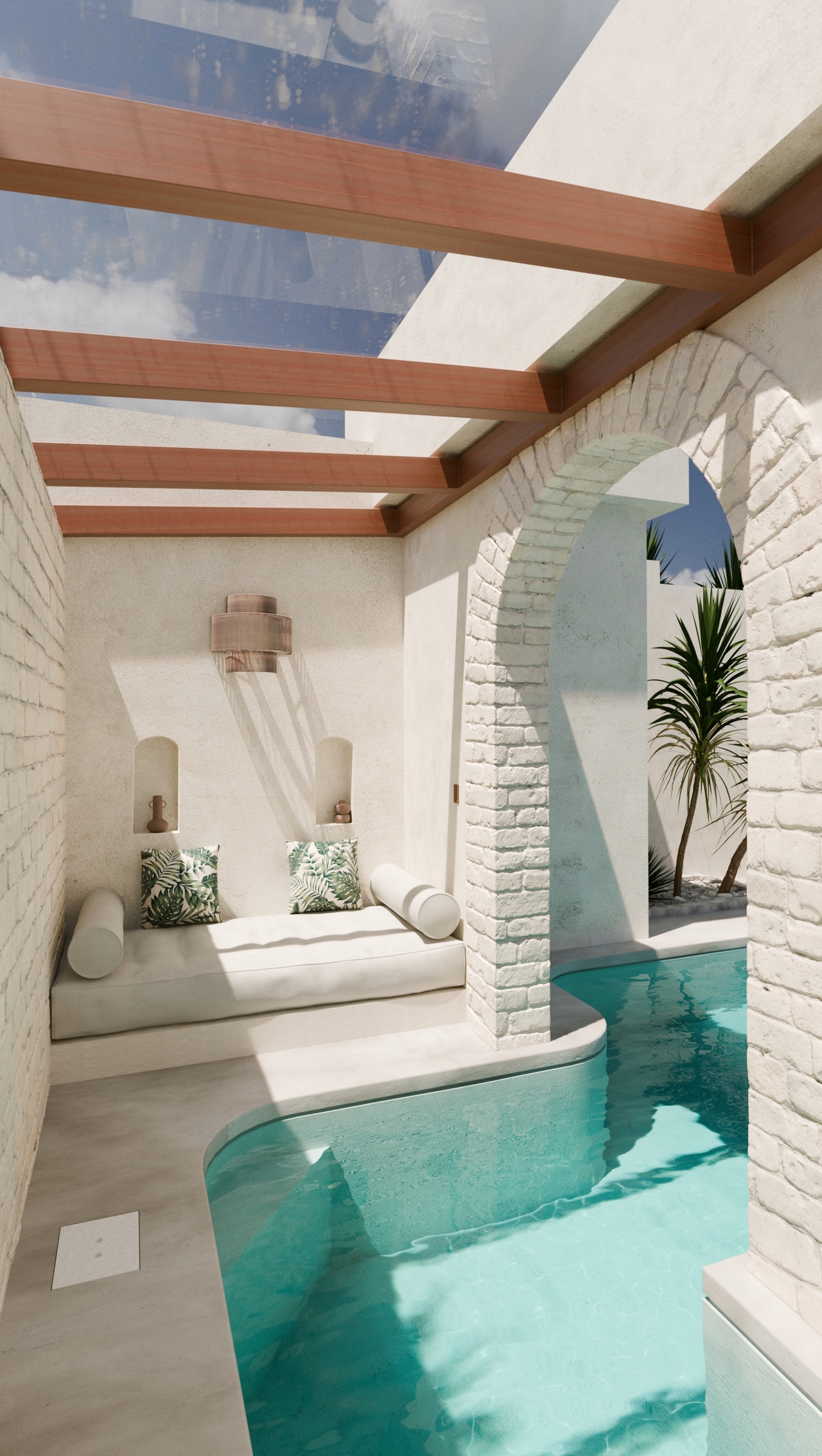 Courtyard Pool - CG Cookie