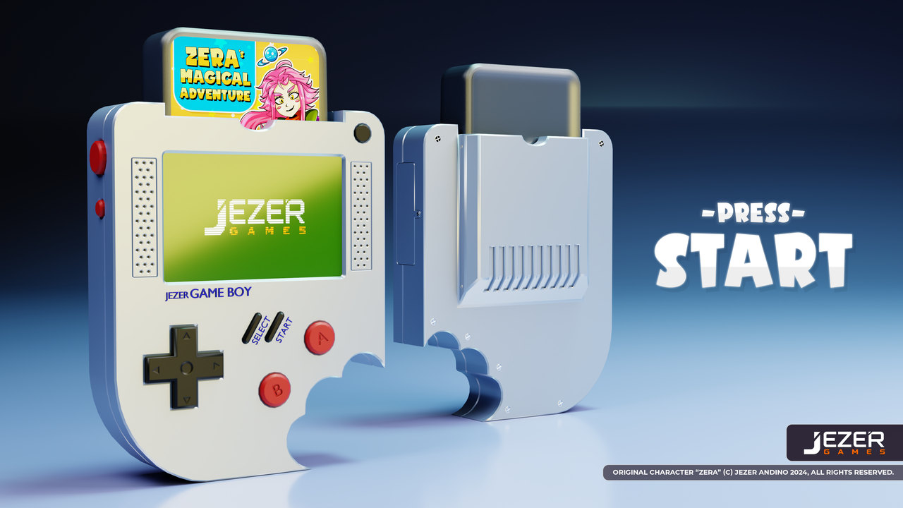 [JezerGames] PRESS START - Project Result - CG Cookie