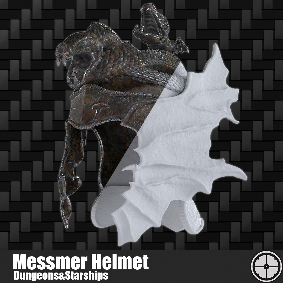 Messmer Helmet (texturing work) - CG Cookie