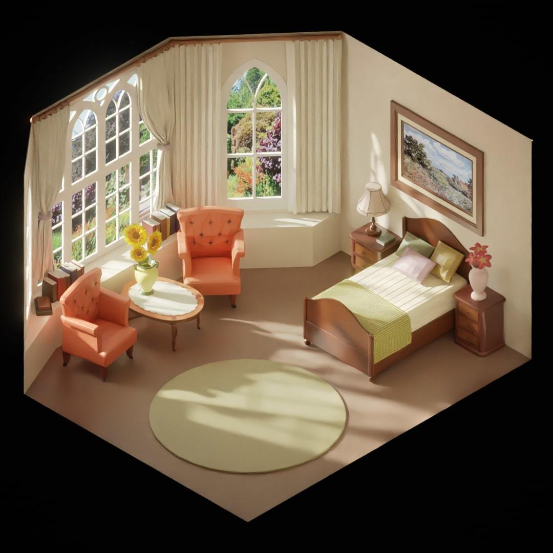 Victorian room - CG Cookie