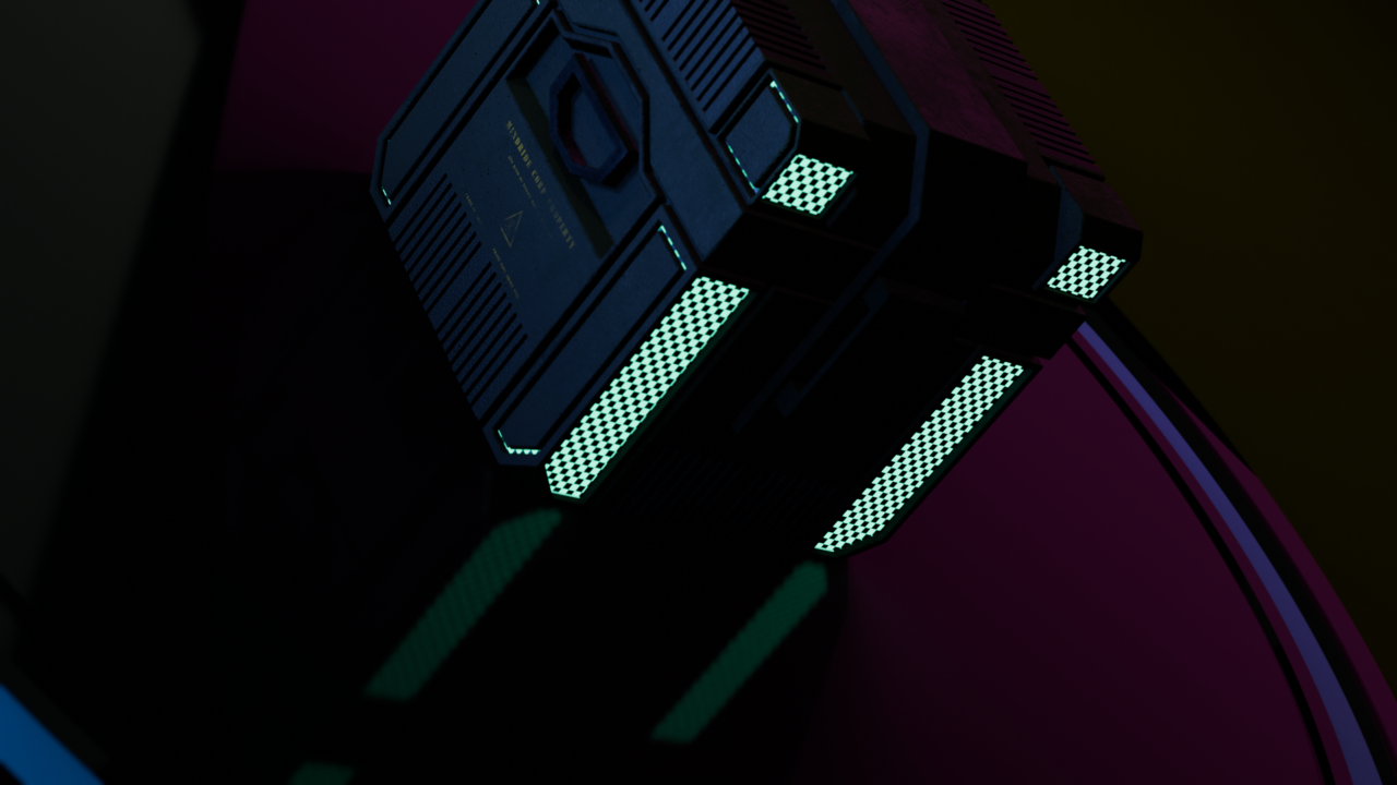 Sci-fi Military Crate - CG Cookie