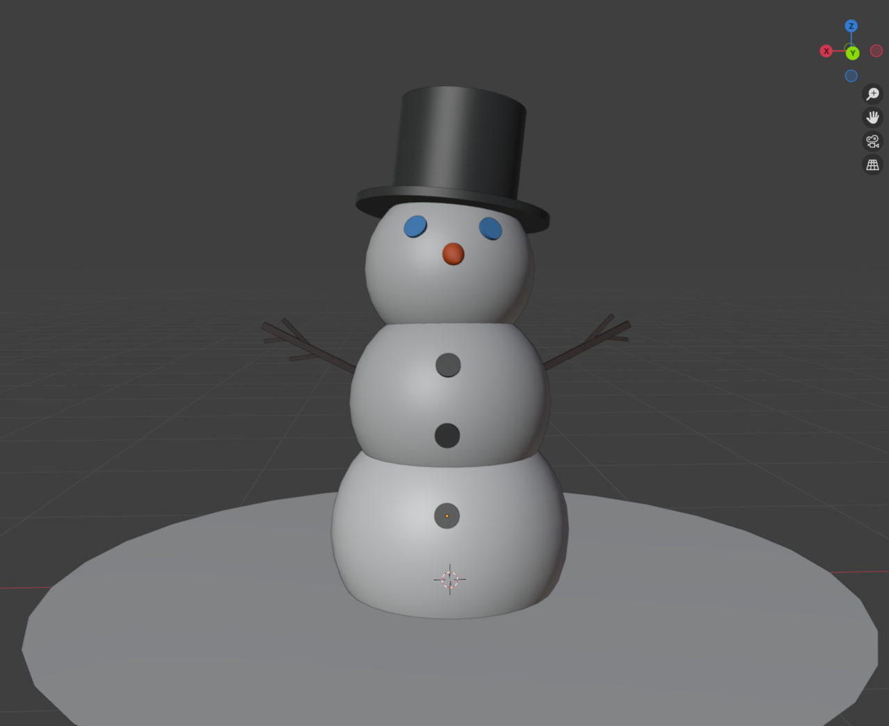 Simple Snowman - CG Cookie