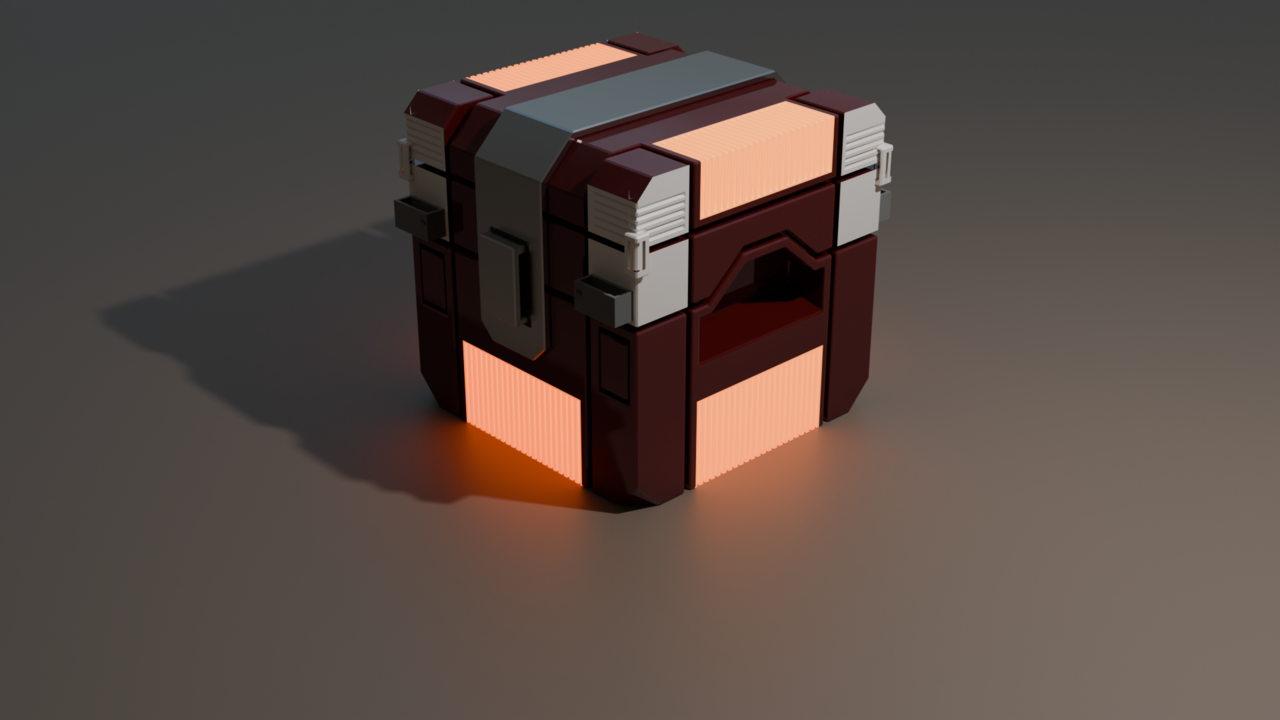 sci-fi crate - CG Cookie