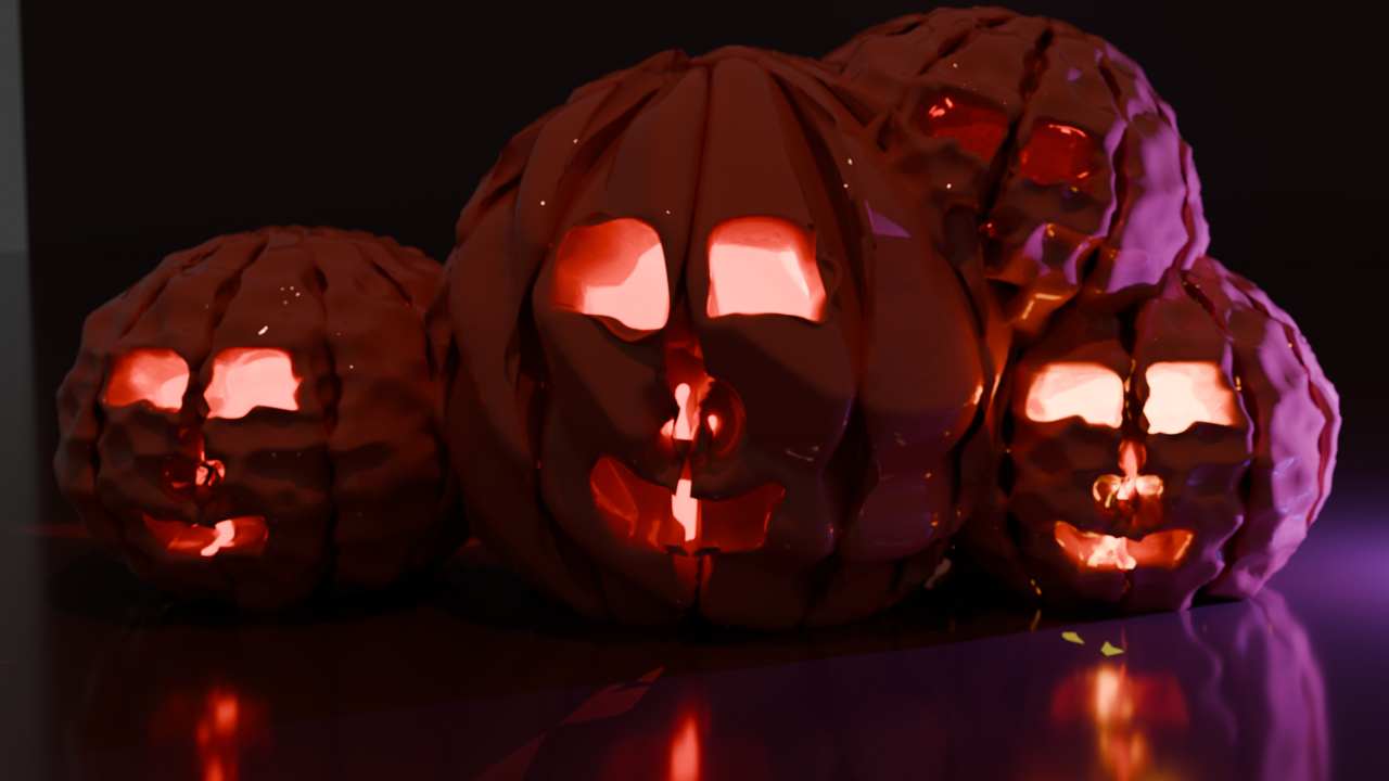 Pumpkins made of wax sort of inside out candles - CG Cookie