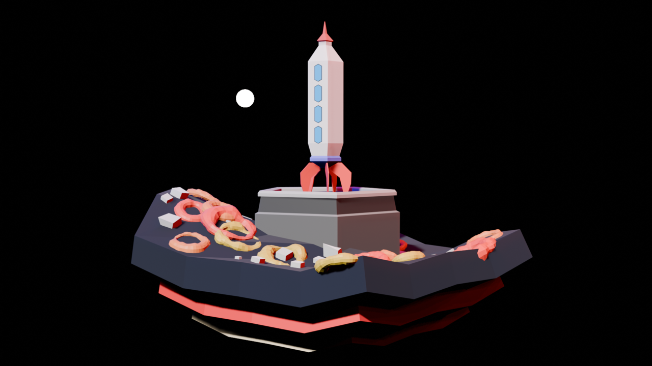 low poly rocket course - CG Cookie