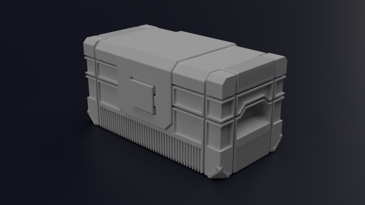 Sci-Fi Crate - CG Cookie