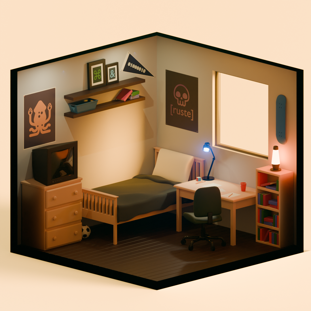 Low Poly Room - CG Cookie