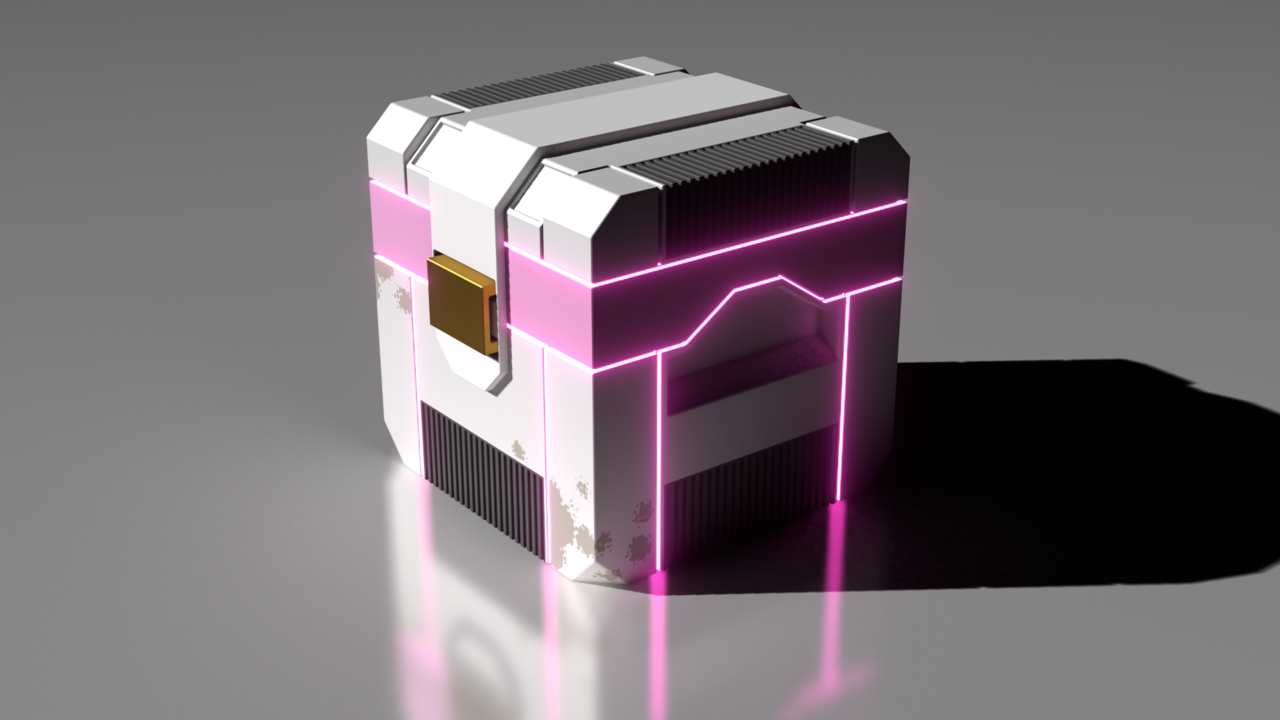 Sci-fi crate - CG Cookie