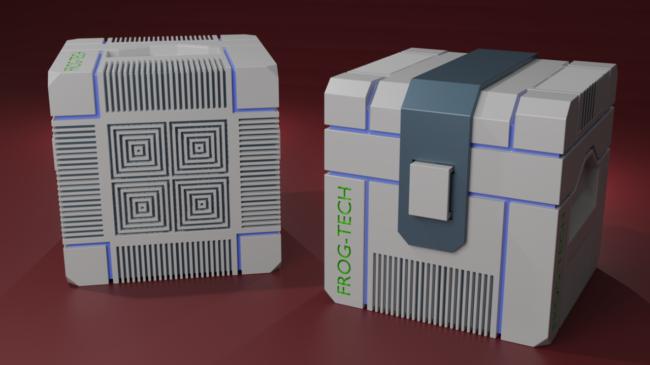 Modeling a Sci-fi Crate - CG Cookie