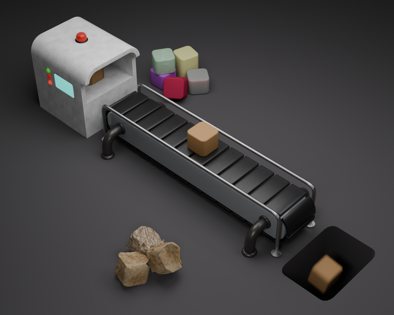 Conveyor belt Animation - CG Cookie