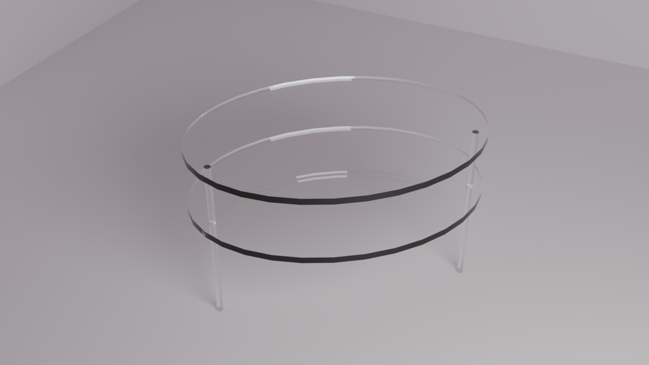 Physically Unbalanced Glass Table - CG Cookie
